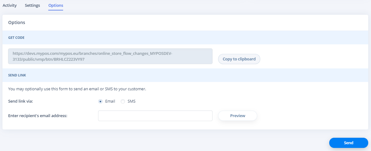 Create PayLink | Online Payments | myPOS Developers